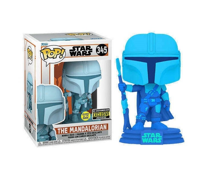 The Mandalorian 345 (Entertainment Earth GITD) Star Wars Funko Pop ...