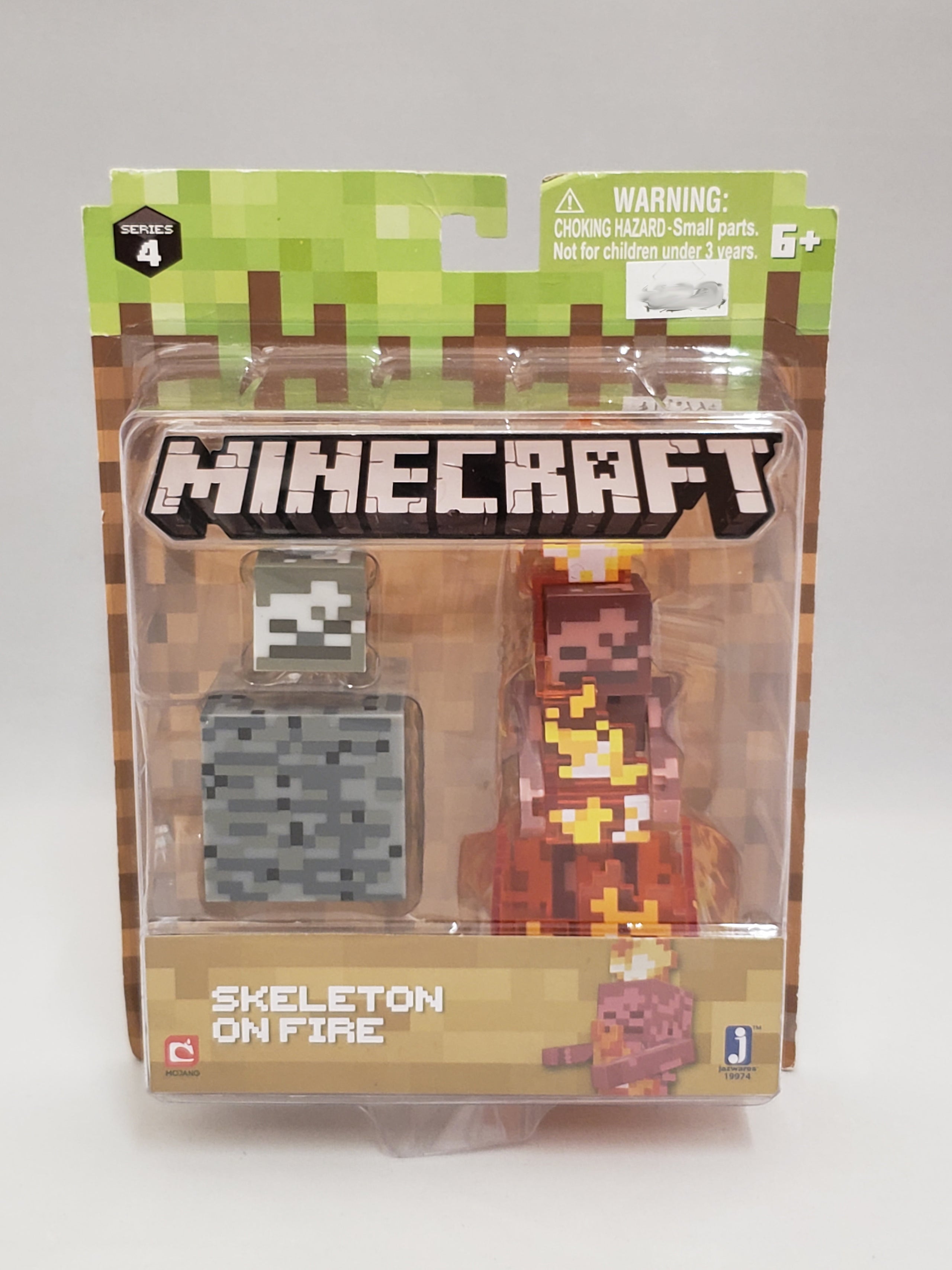 Skeleton on Fire Minecraft Action Figure | Happy Sea Hawaii